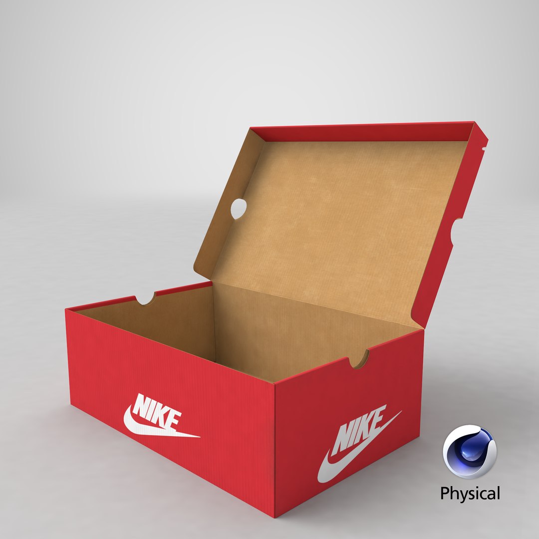 Nike Shoe Box Open 3D - TurboSquid 2011385