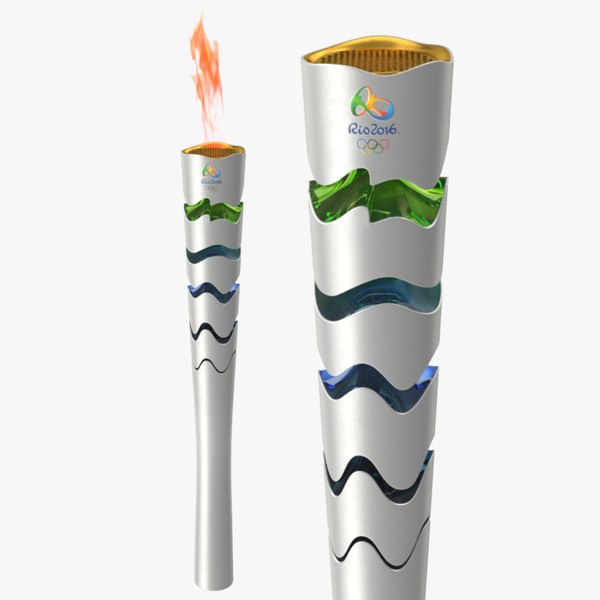 olympic torch rio 2016 3d c4d