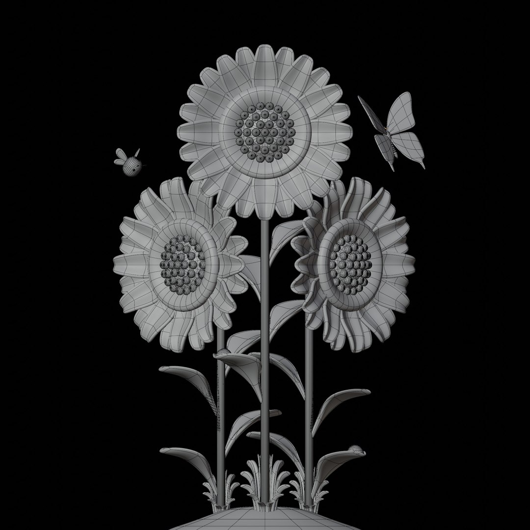 Sunflower Model - TurboSquid 2340272