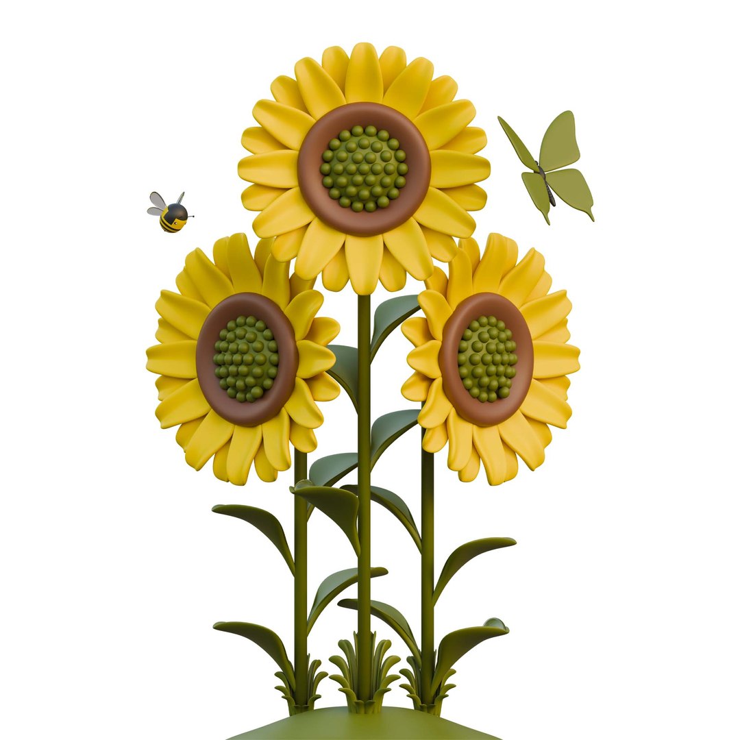Sunflower Model - TurboSquid 2340272