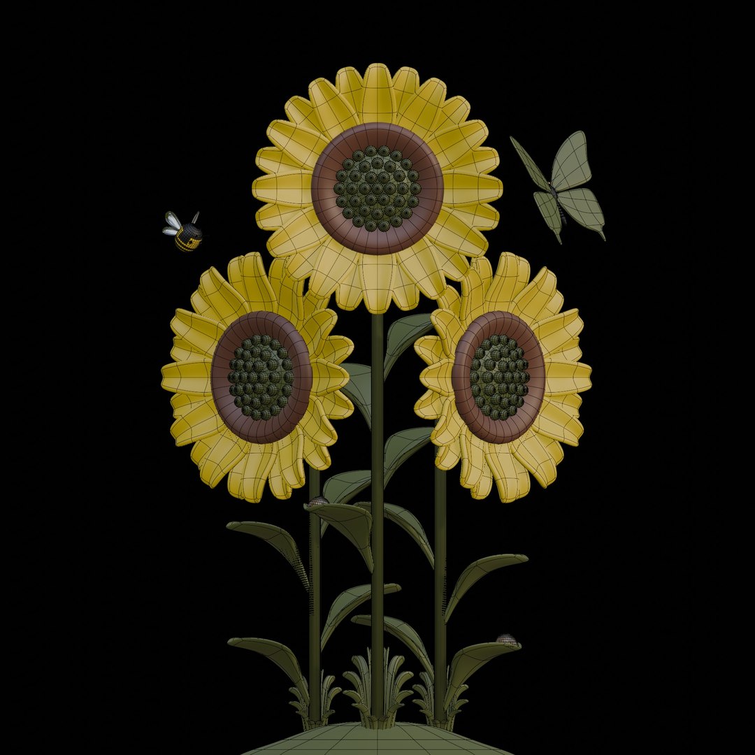 Sunflower Model - TurboSquid 2340272