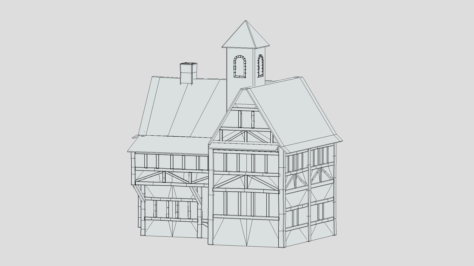 3D Model Medieval Building 04 Low Poly PBR Realistic - TurboSquid 1974252