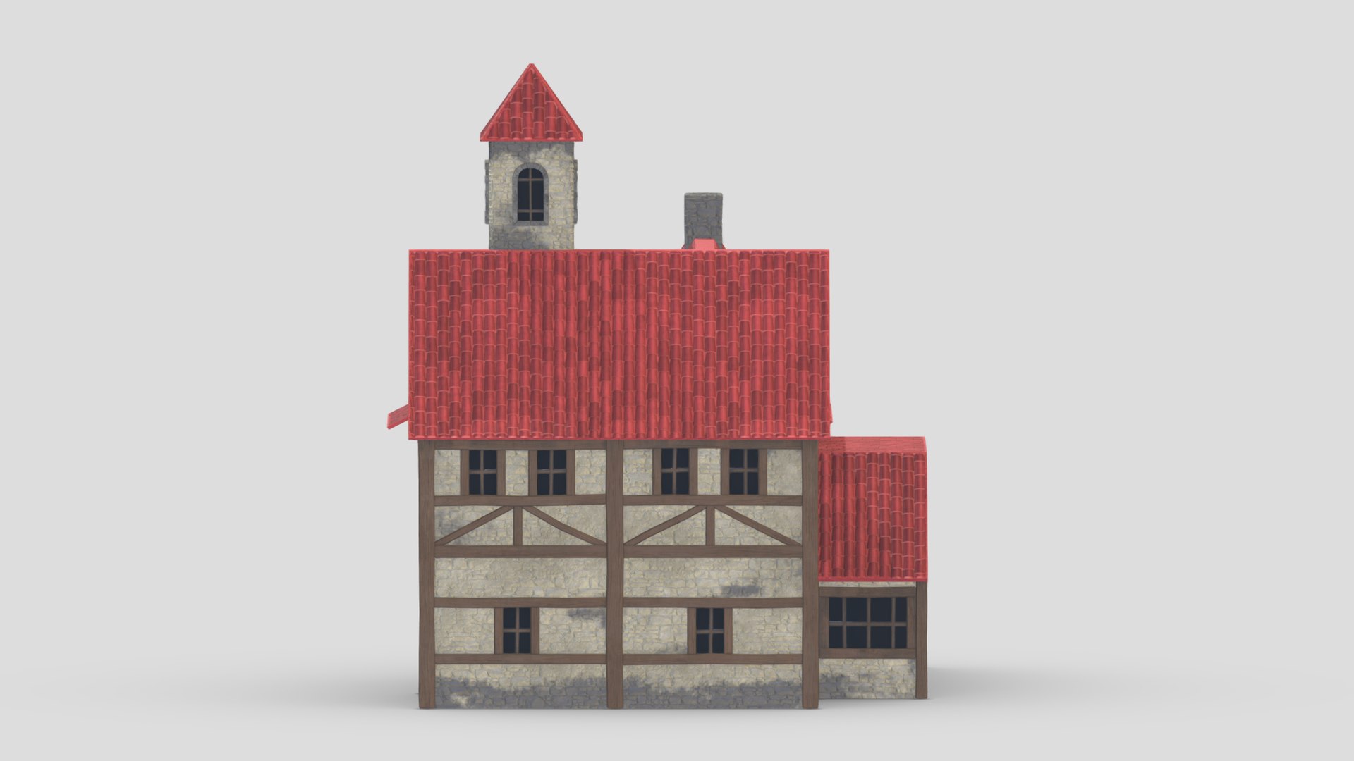3D Model Medieval Building 04 Low Poly PBR Realistic - TurboSquid 1974252