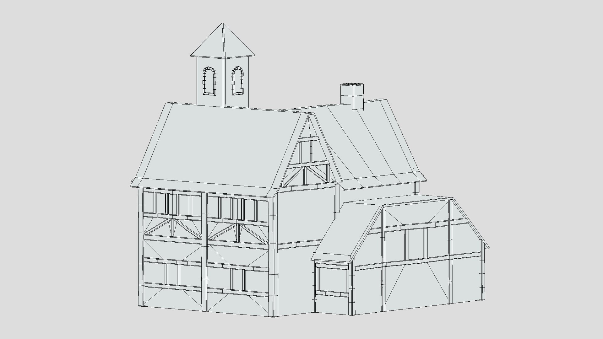 3D Model Medieval Building 04 Low Poly PBR Realistic - TurboSquid 1974252