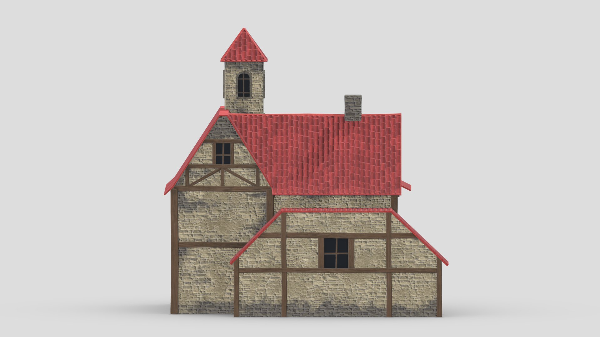 3D Model Medieval Building 04 Low Poly PBR Realistic - TurboSquid 1974252