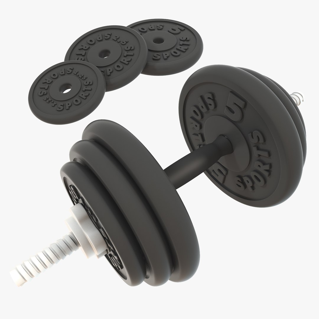 Dumbbell Set 3d Model