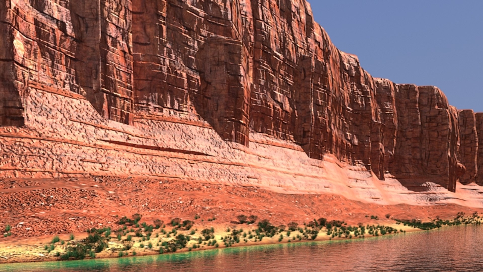Canyon River Model - TurboSquid 1337655