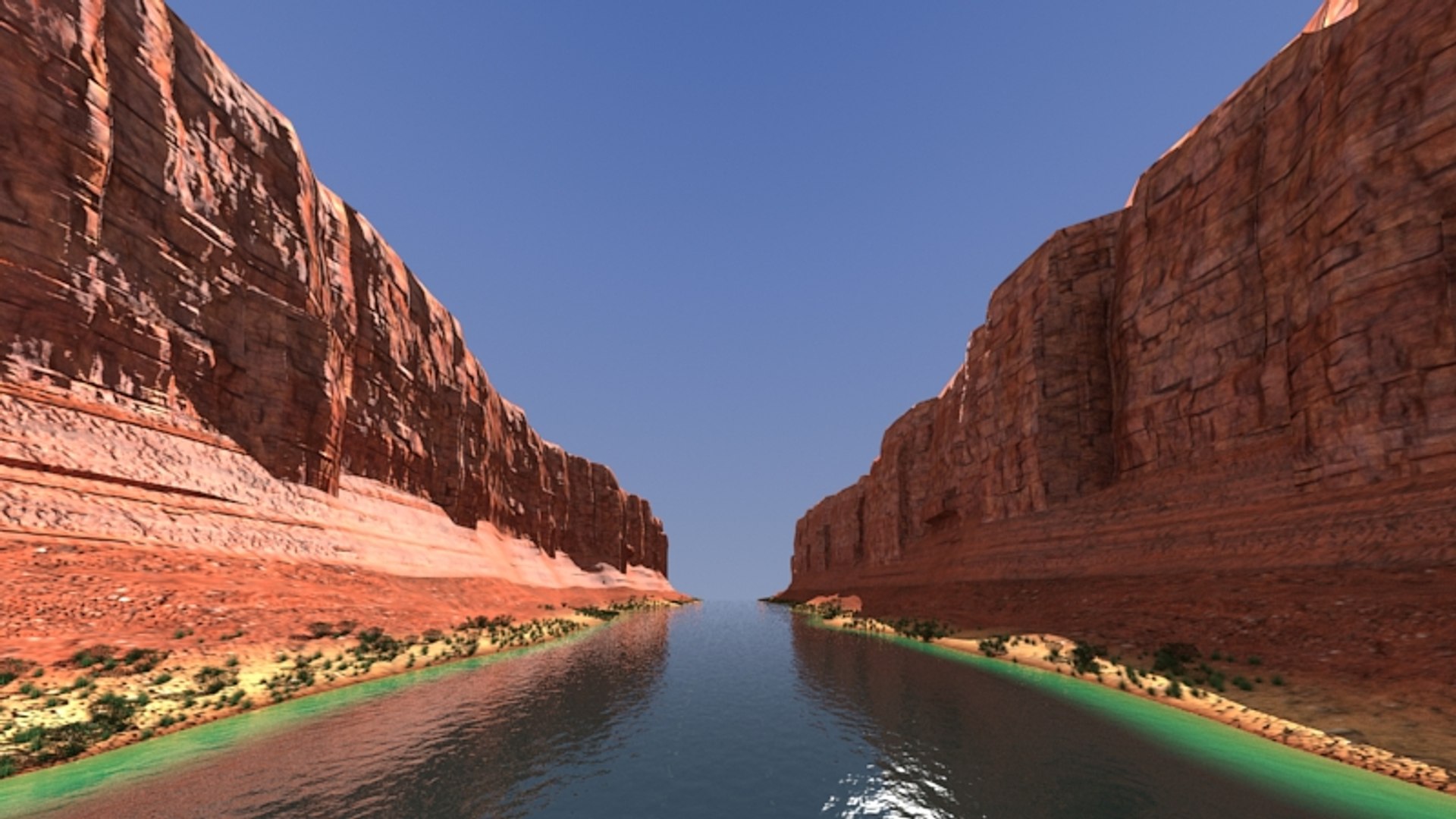 Canyon River Model - TurboSquid 1337655