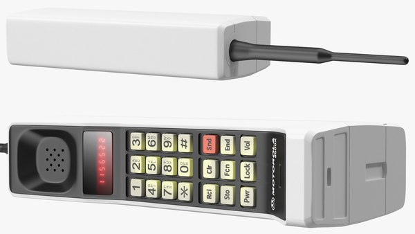 Motorola DynaTAC 8000X 최초의 휴대전화 3D 모델 - TurboSquid 1794492
