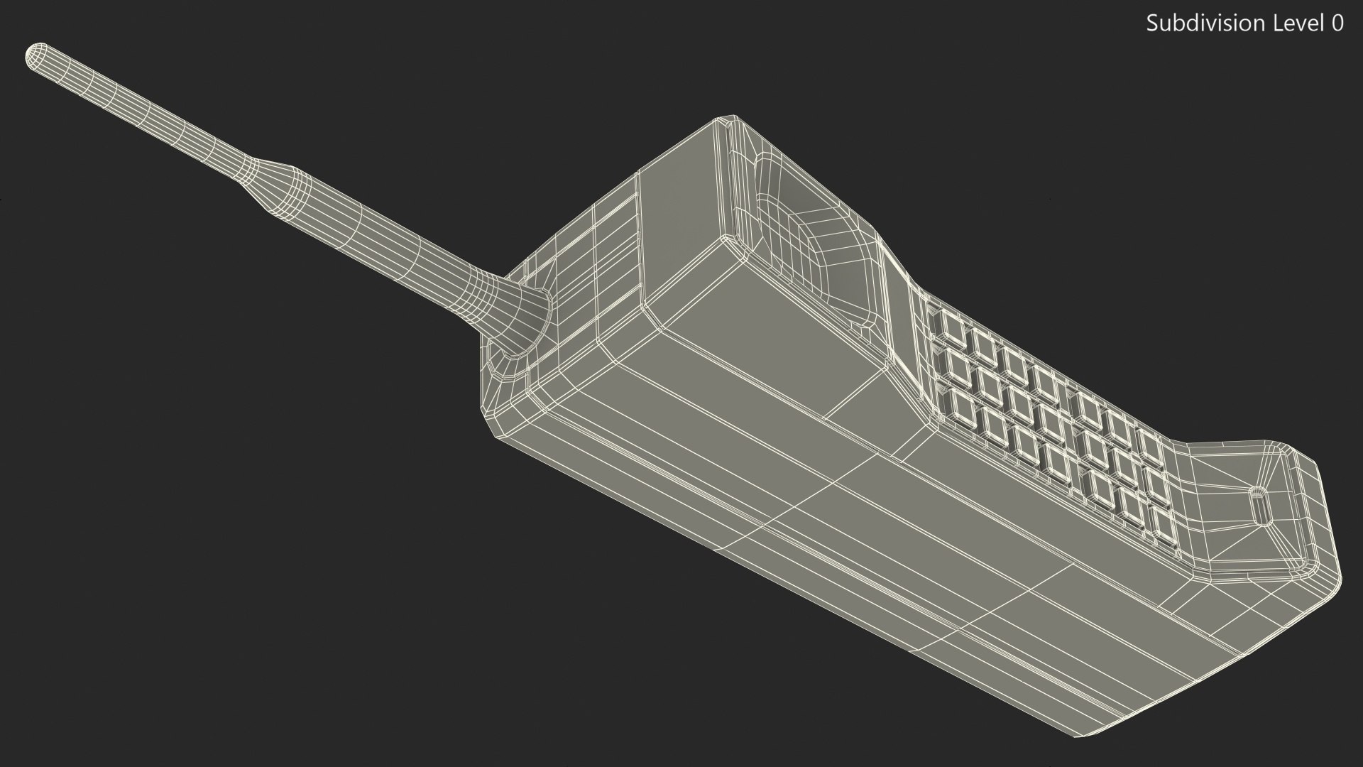 3D model Motorola DynaTAC 8000X First Mobile Phone - TurboSquid 1794492