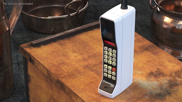 Motorola DynaTAC 8000X 최초의 휴대전화 3D 모델 - TurboSquid 1794492