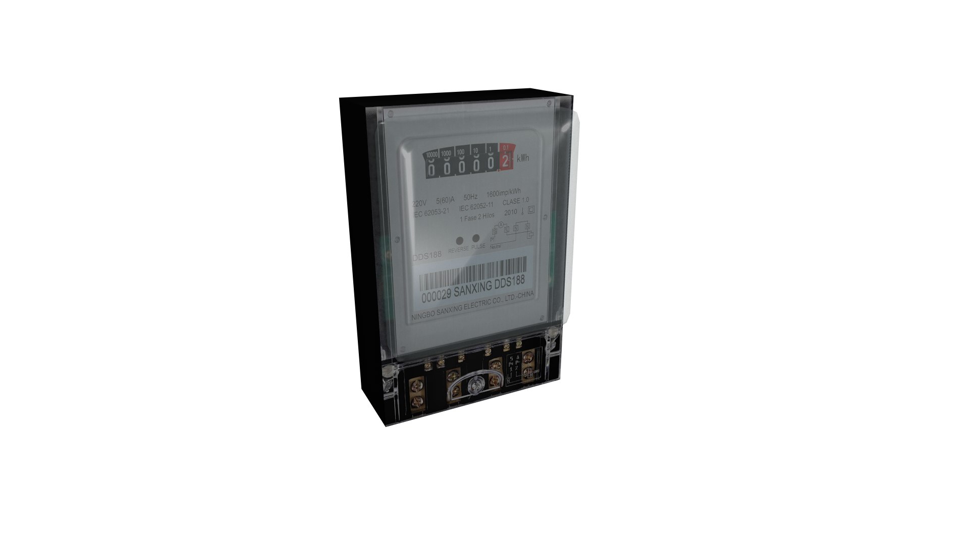 Electrical Meter 3D - TurboSquid 2172650