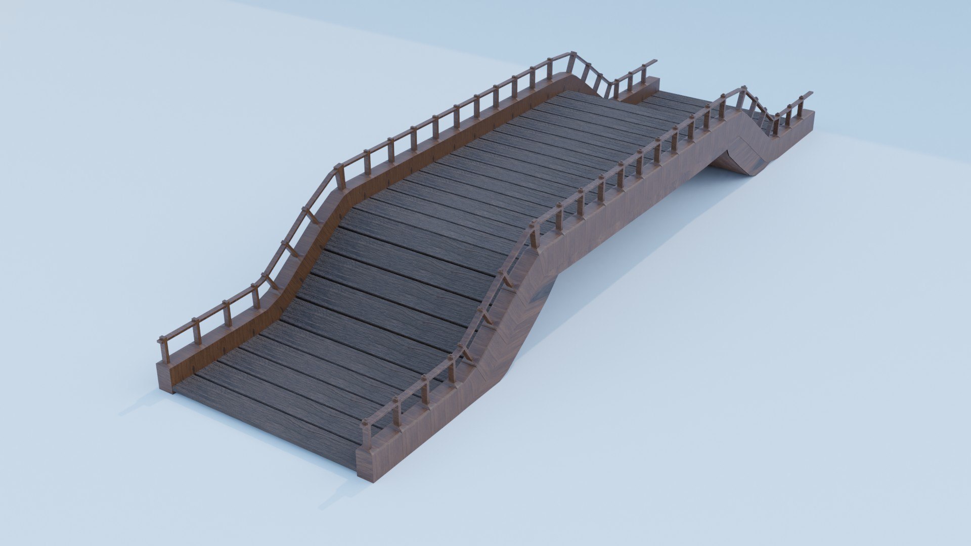 3D Japanese Garden Bridge Model - TurboSquid 1727904