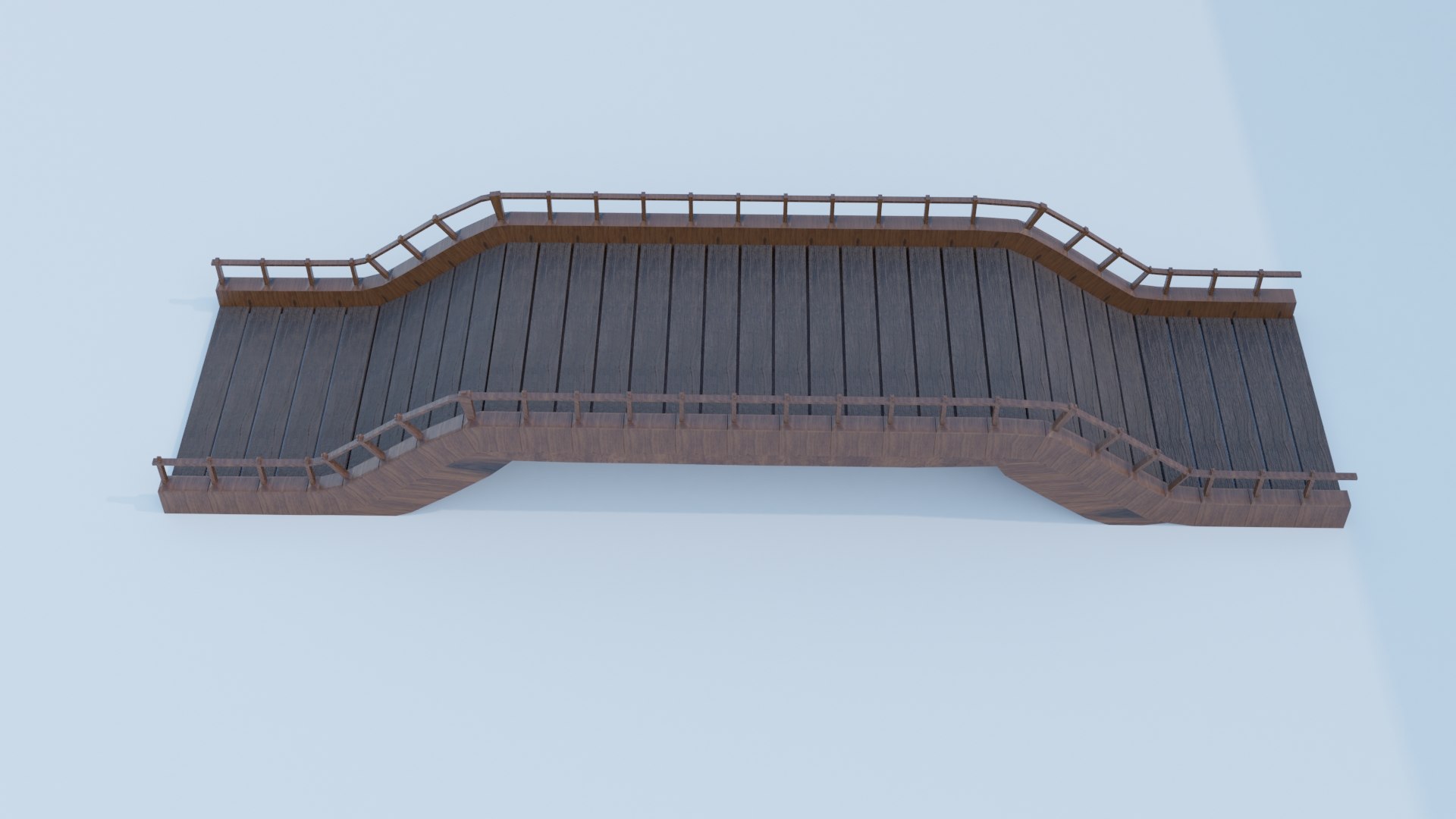 3D Japanese Garden Bridge Model - TurboSquid 1727904
