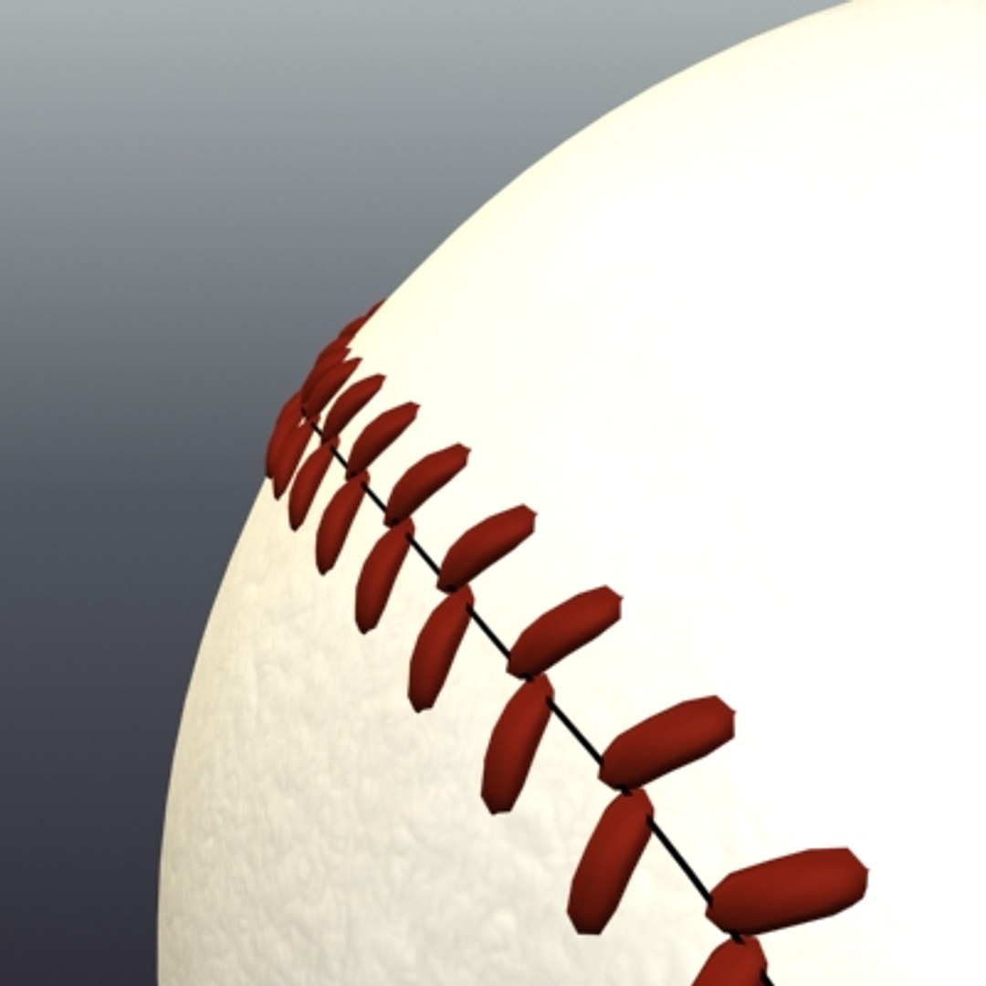 3d Baseball Ball Model