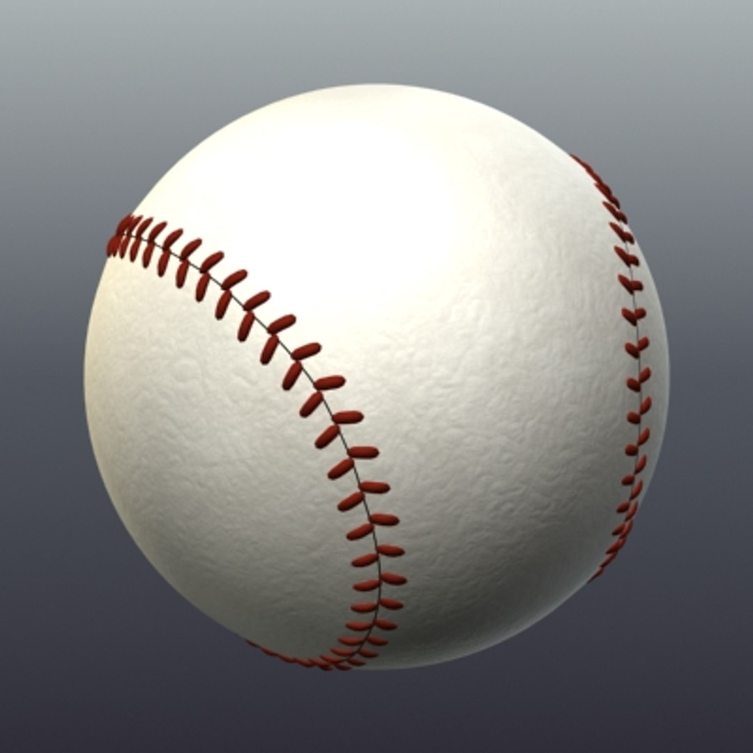3d Baseball Ball Model