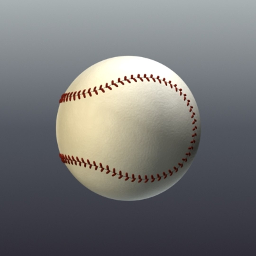 3d Baseball Ball Model