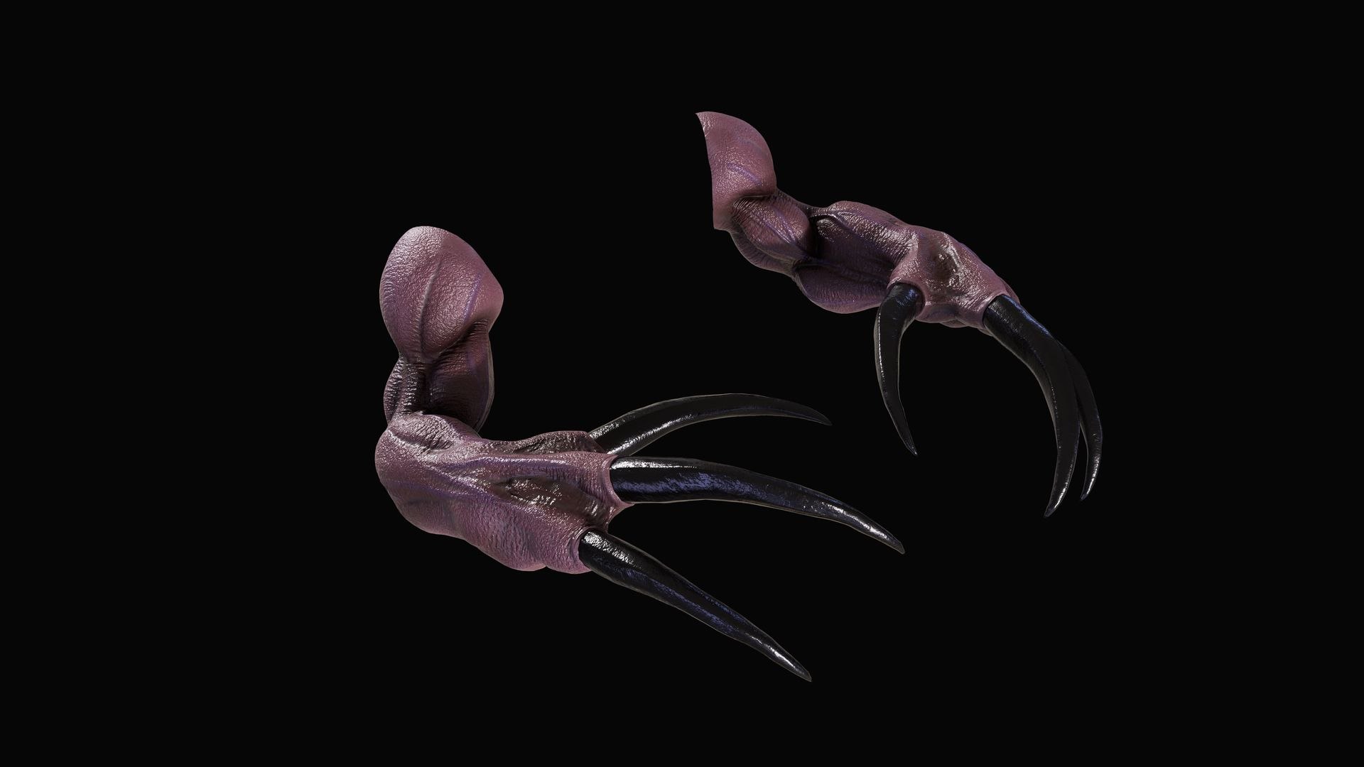 3D Clawed Monster Arms - TurboSquid 2076639
