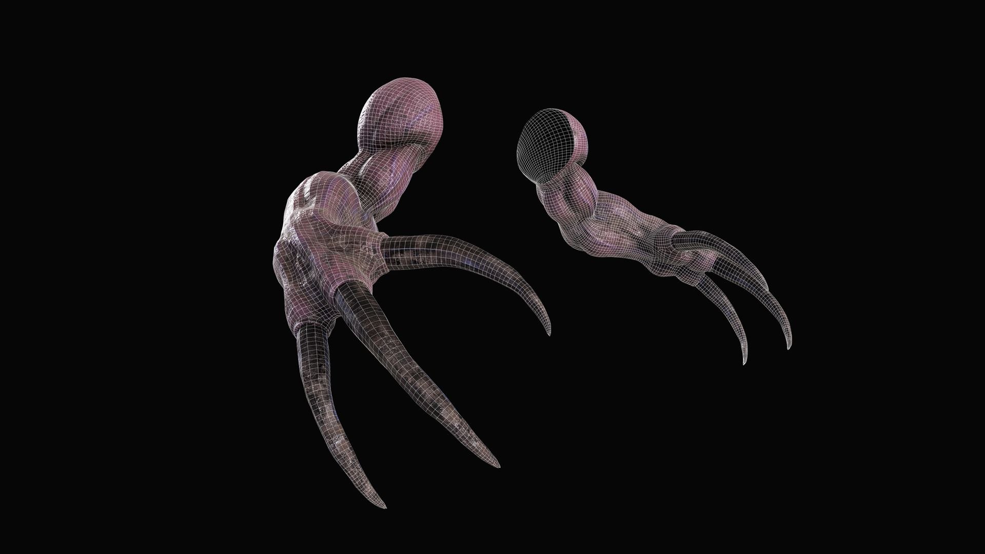 3D Clawed Monster Arms - TurboSquid 2076639