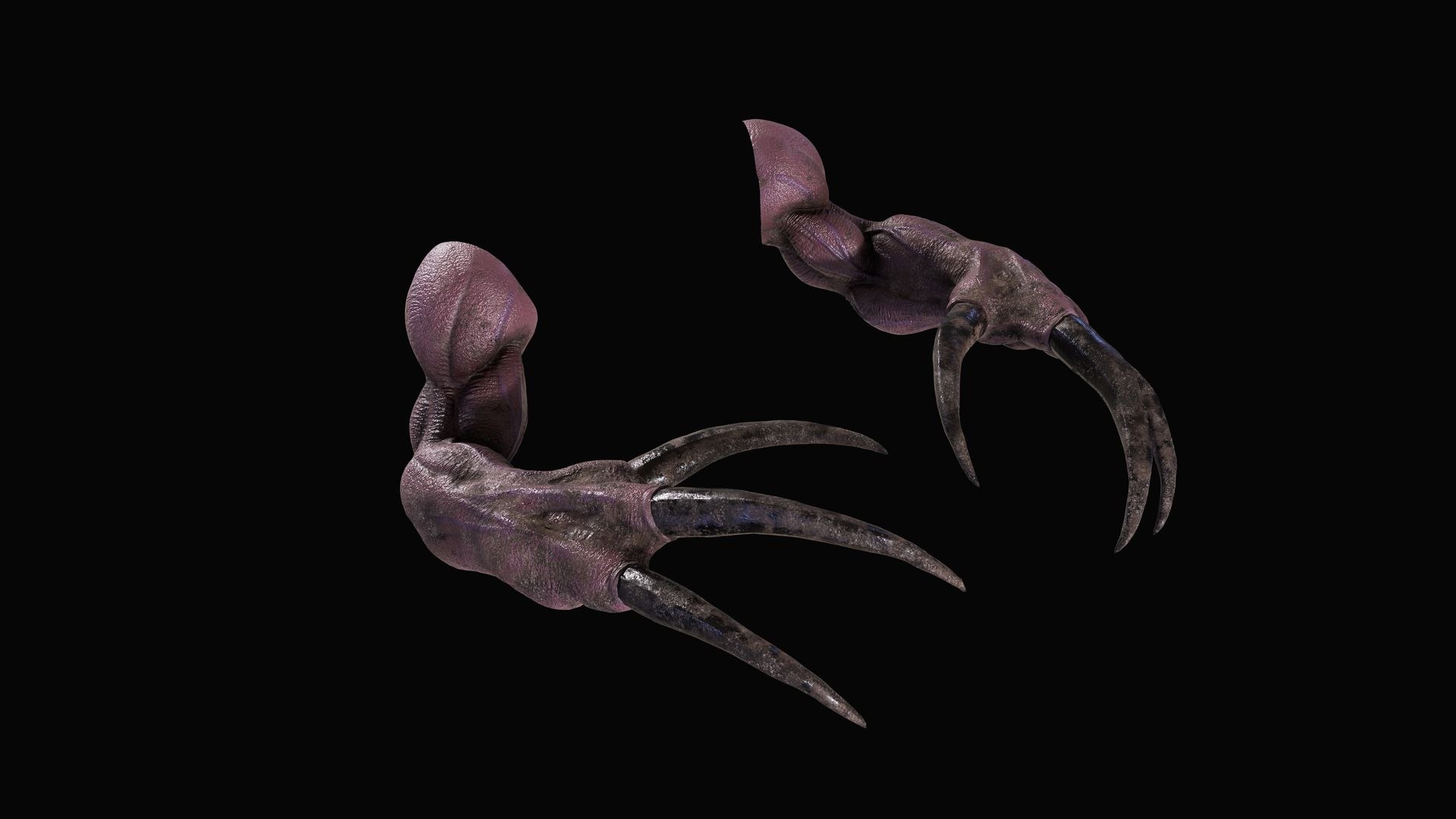 3D Clawed Monster Arms - TurboSquid 2076639