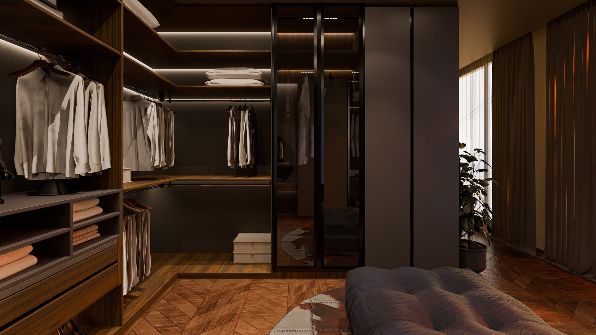 3D Walk In Closet Wardobe Contemporer Blender-Fbx-Obj - TurboSquid 2375702