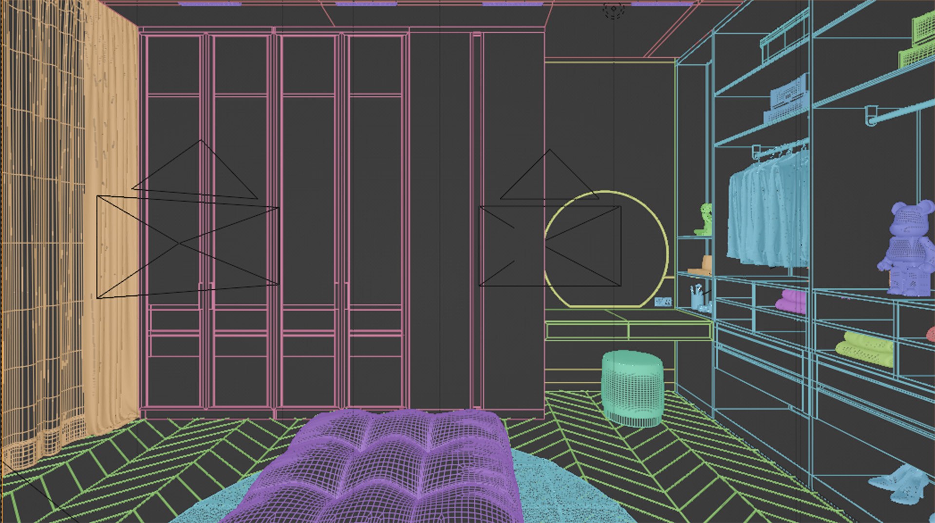 3D Walk In Closet Wardobe Contemporer Blender-Fbx-Obj - TurboSquid 2375702