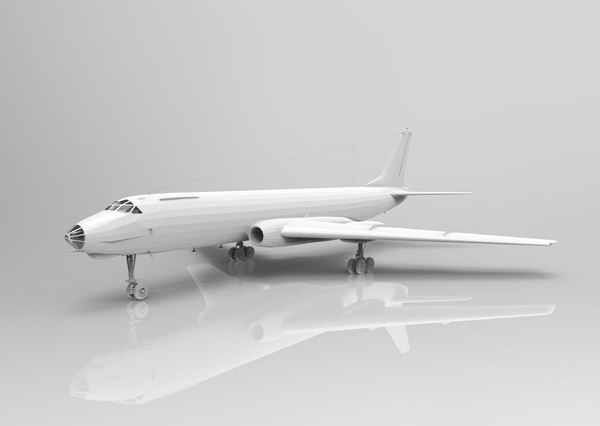 tupolev tu-104 3d model