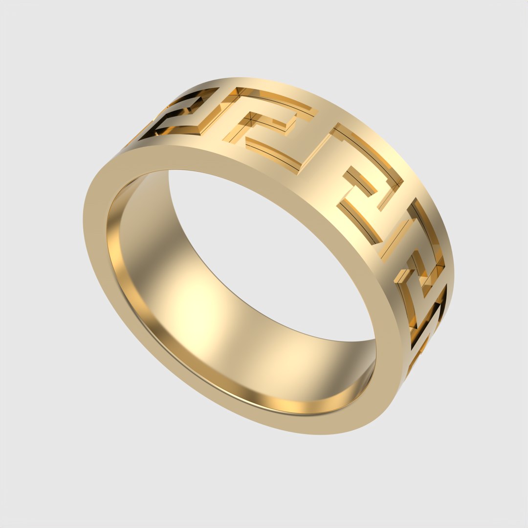 Bold Meander Greek Ring JDBCo 3D Model - TurboSquid 2343939