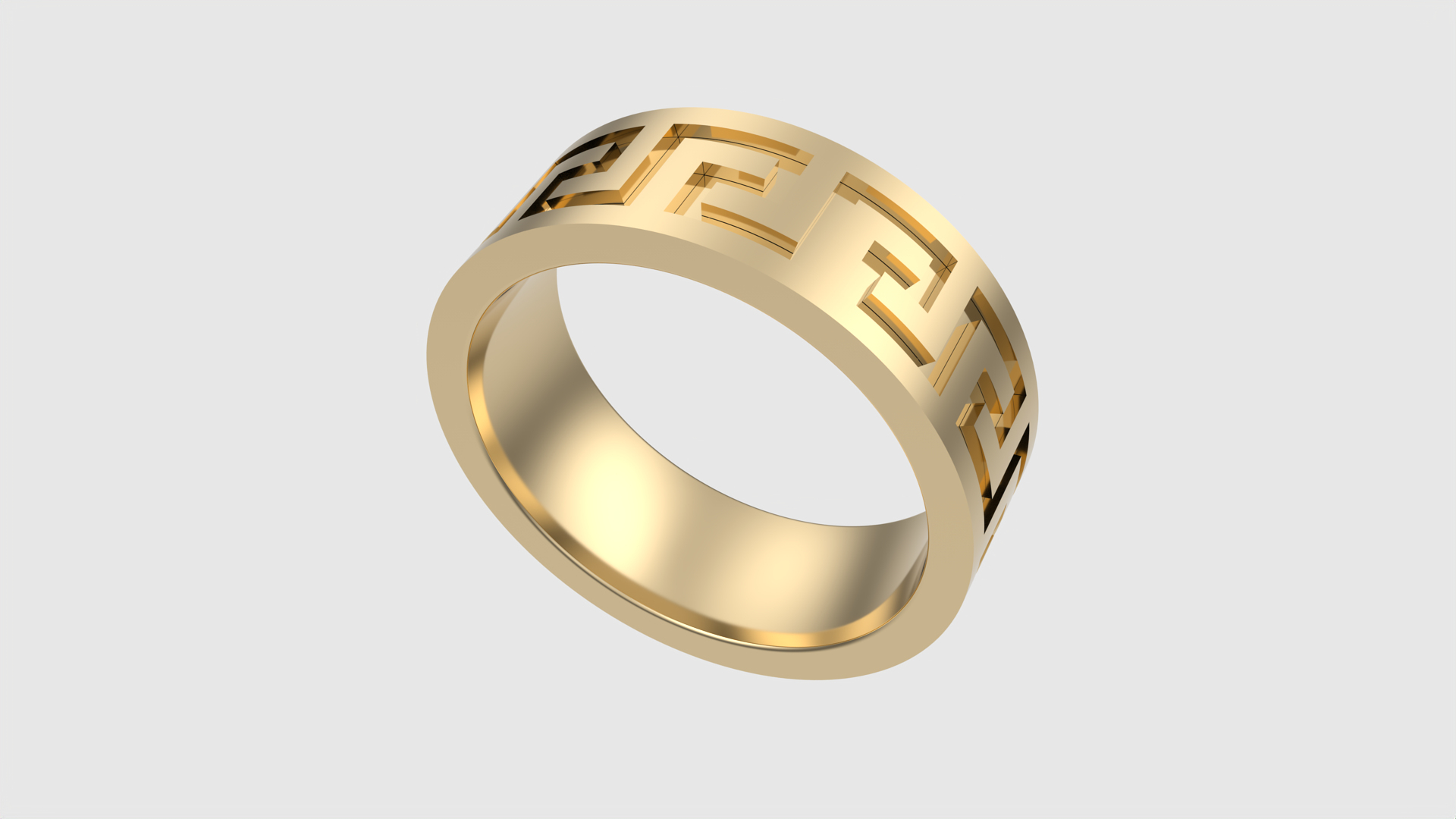 Bold Meander Greek Ring JDBCo 3D Model - TurboSquid 2343939