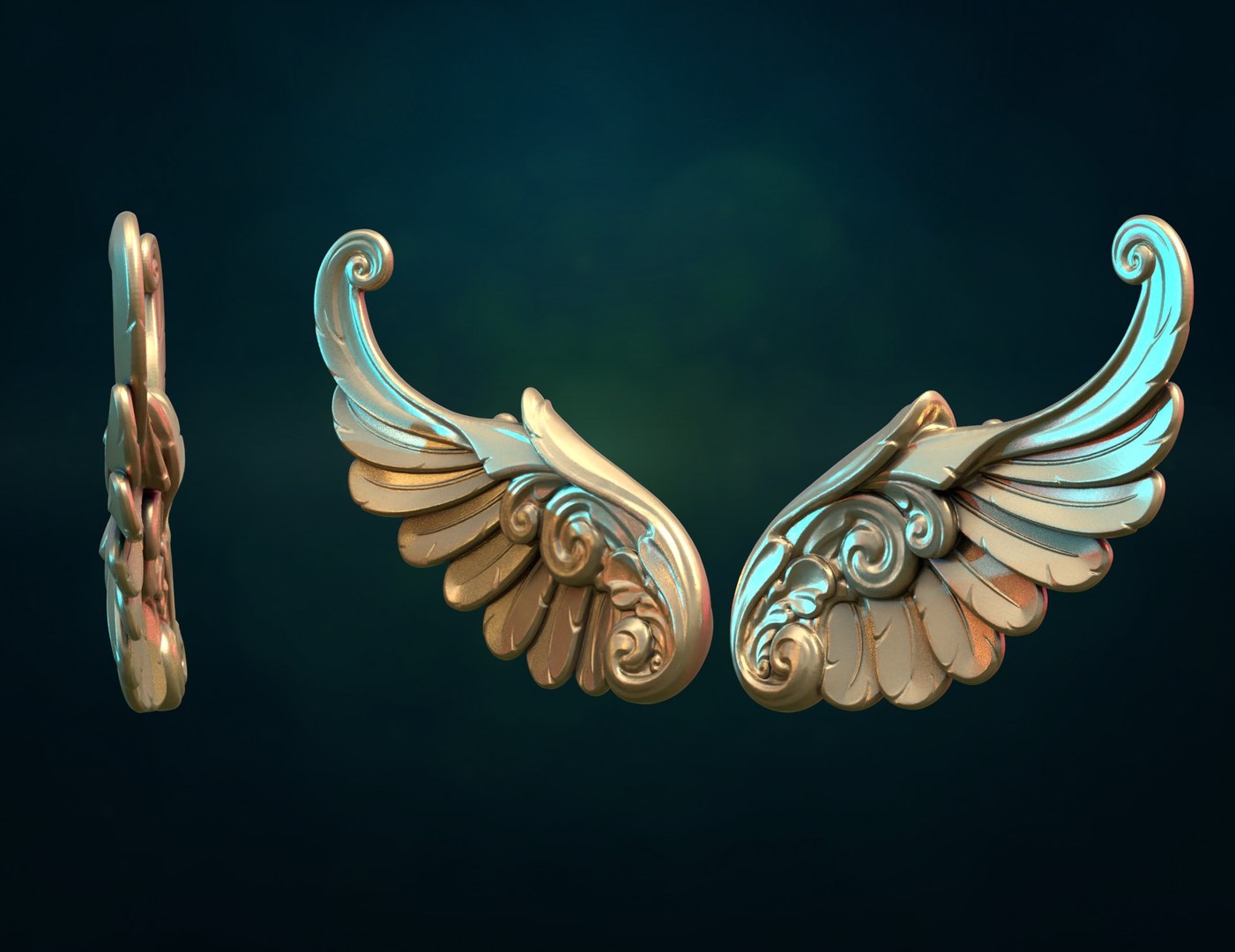 Griffin Wings II 3D Model - TurboSquid 2435909