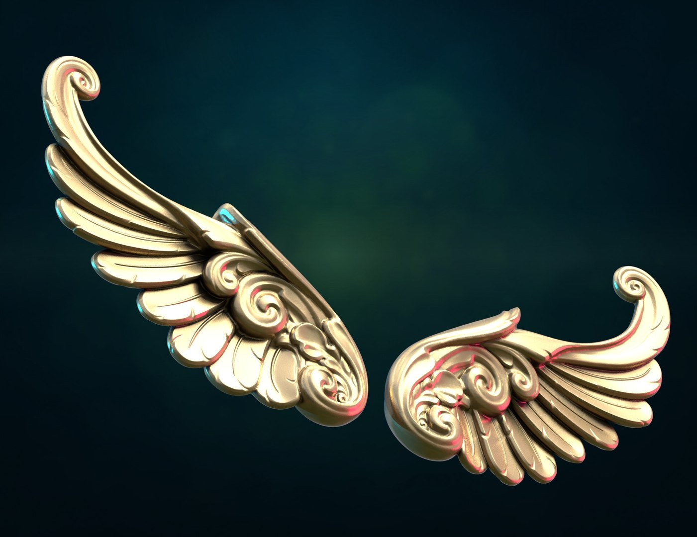 Griffin Wings II 3D Model - TurboSquid 2435909