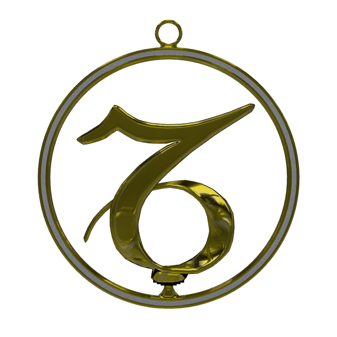 3d zodiac symbol capricornus model