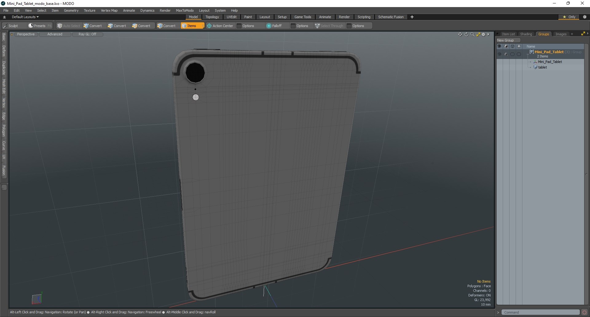 3D Mini Pad Tablet - TurboSquid 1839401