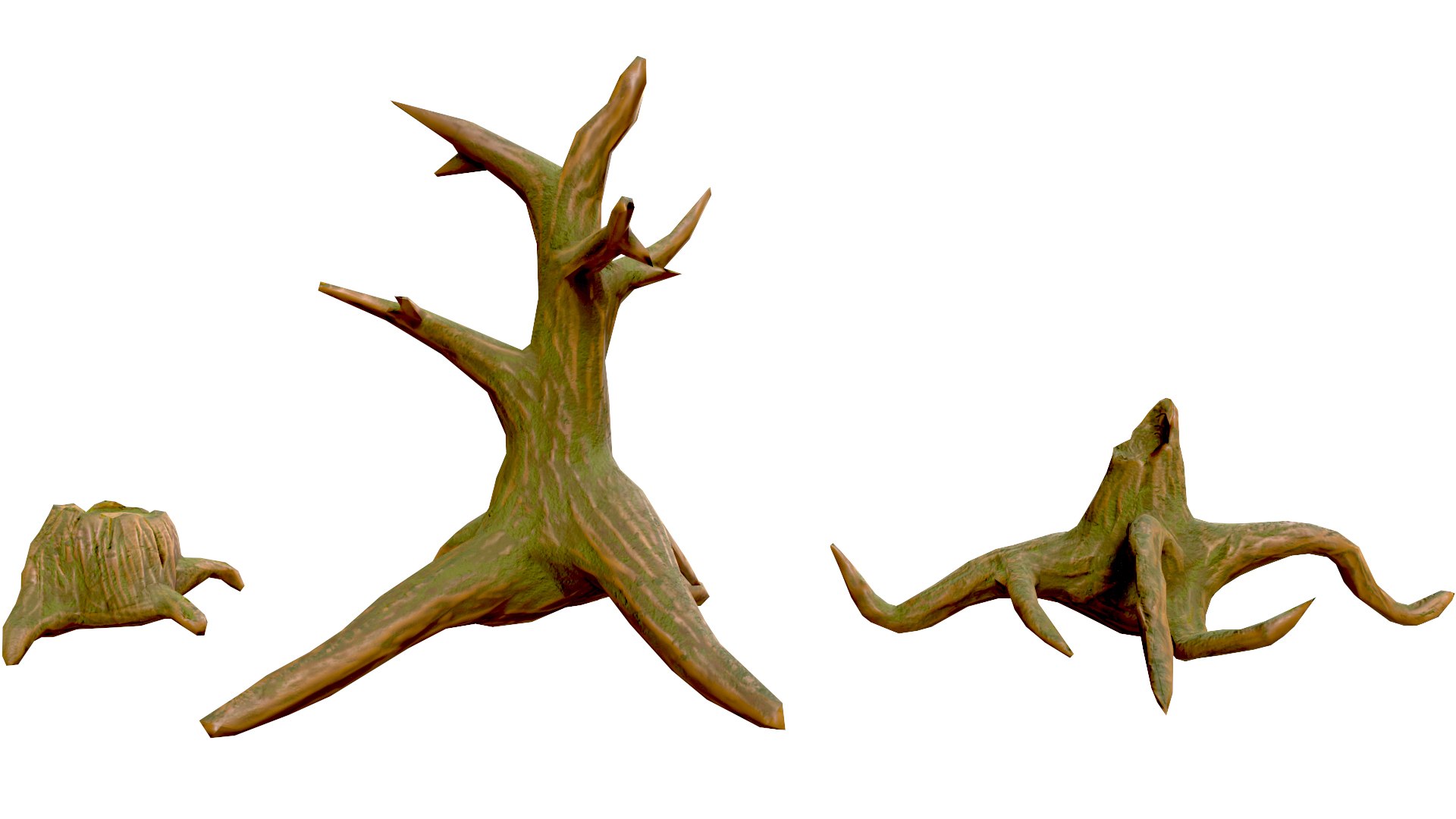 3D Set Of Trees With 3 Textures Model - TurboSquid 1958866