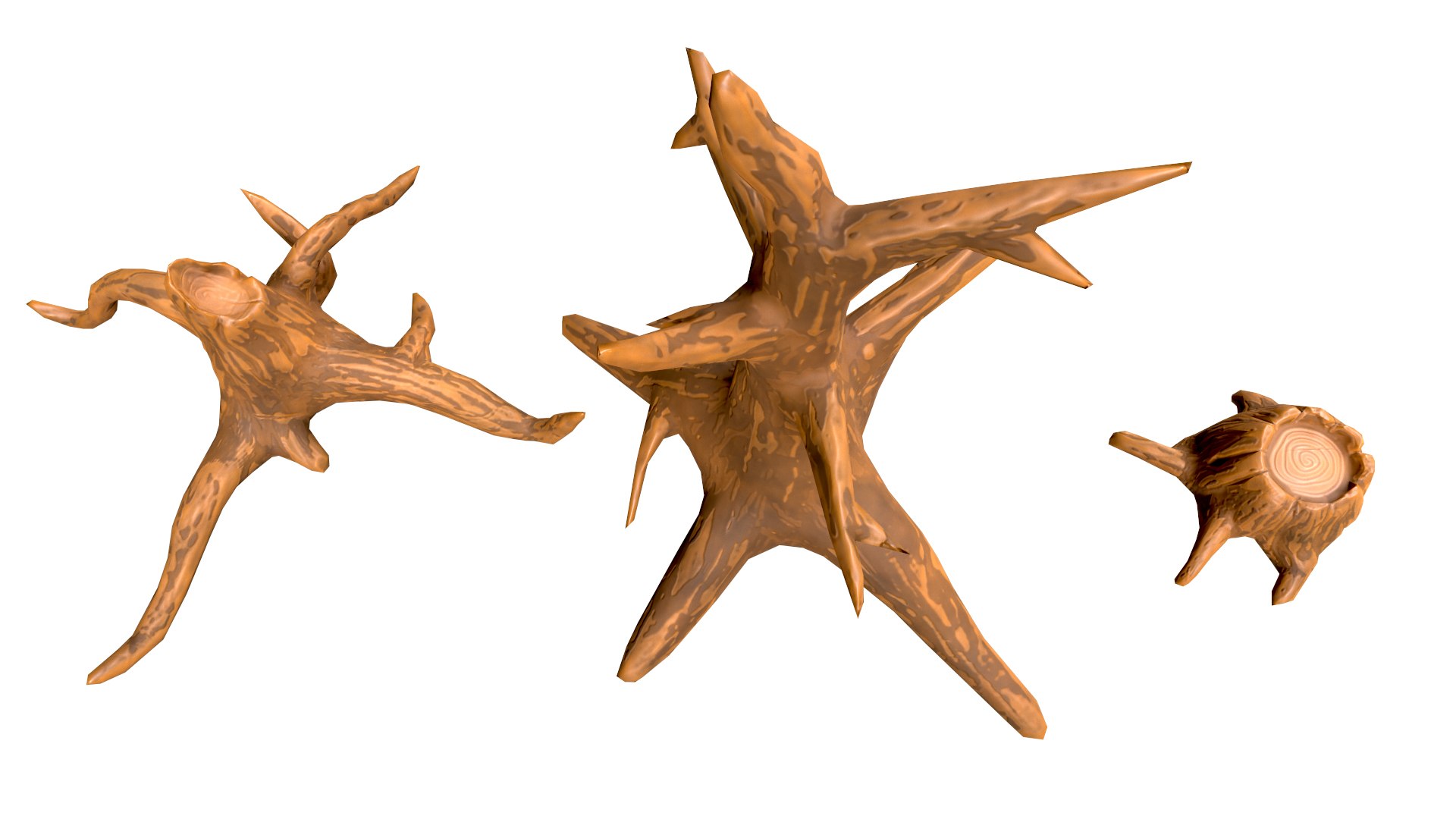 3D Set Of Trees With 3 Textures Model - TurboSquid 1958866