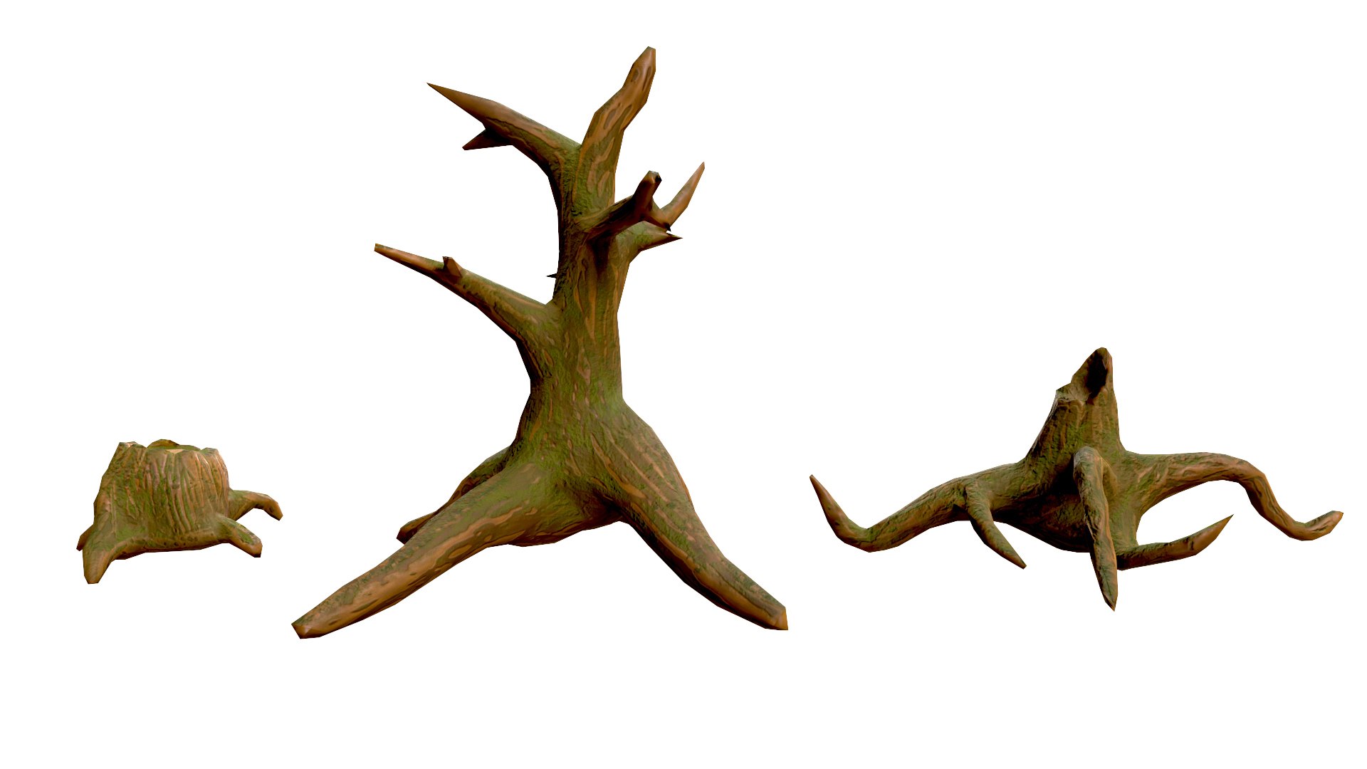 3D Set Of Trees With 3 Textures Model - TurboSquid 1958866