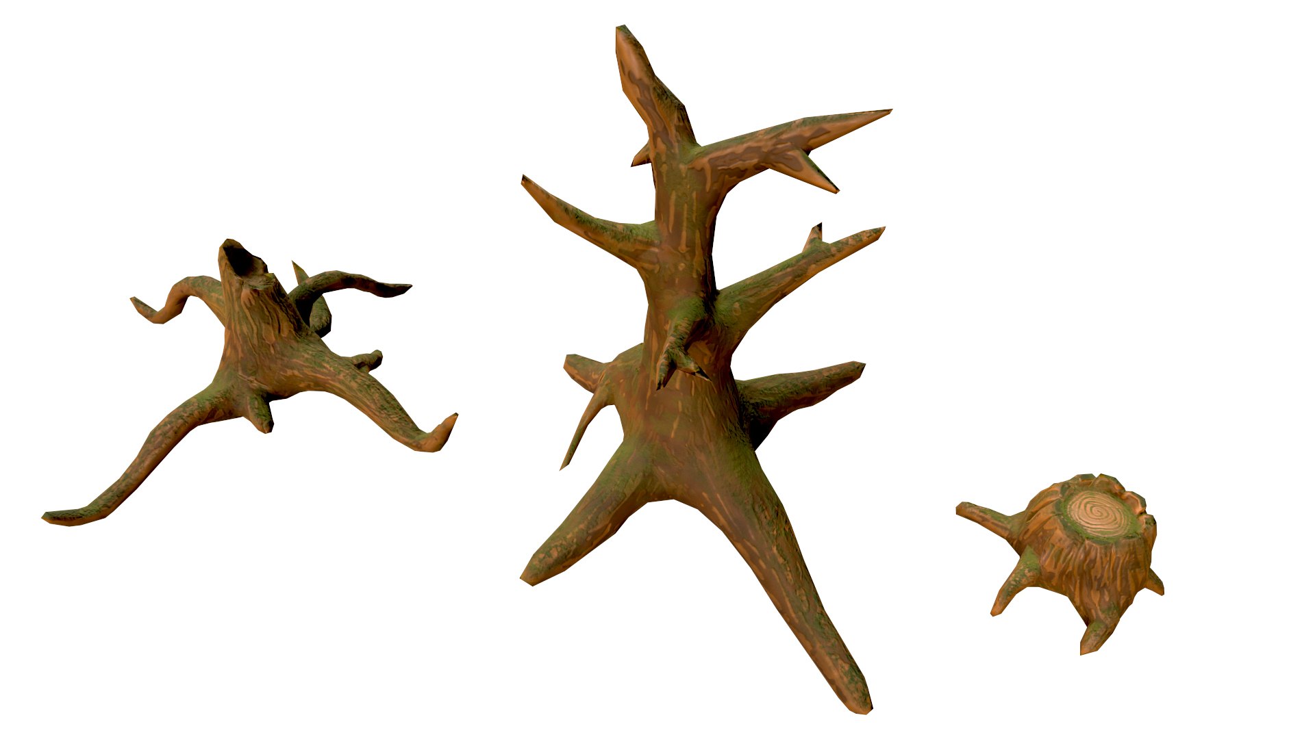 3D Set Of Trees With 3 Textures Model - TurboSquid 1958866