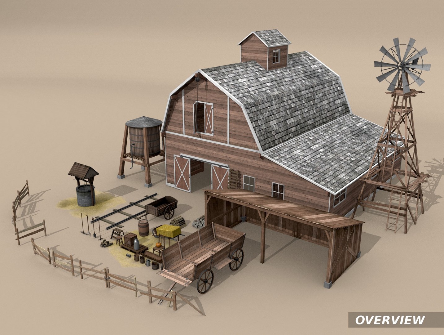 3D Model Pack Farm - TurboSquid 1239635