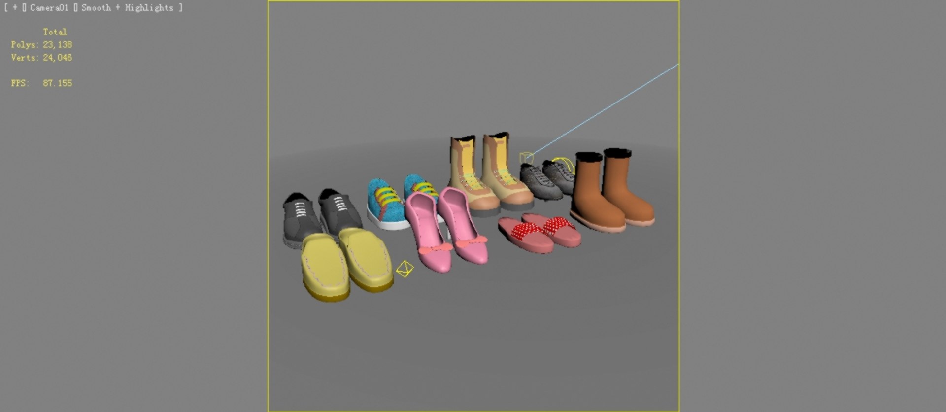 3D Cartoon Shoes Collection Model - TurboSquid 1822759