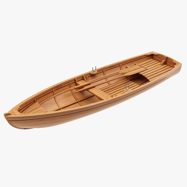 Wooden rowboat 3D - TurboSquid 1569602