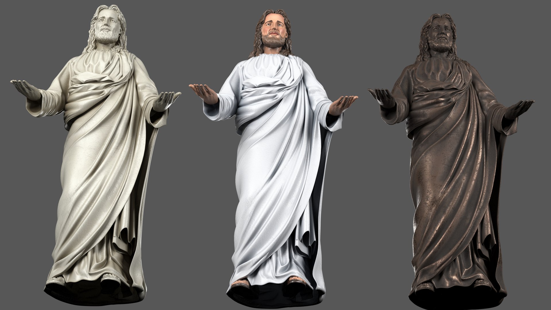 3ds Max Jesus Statue