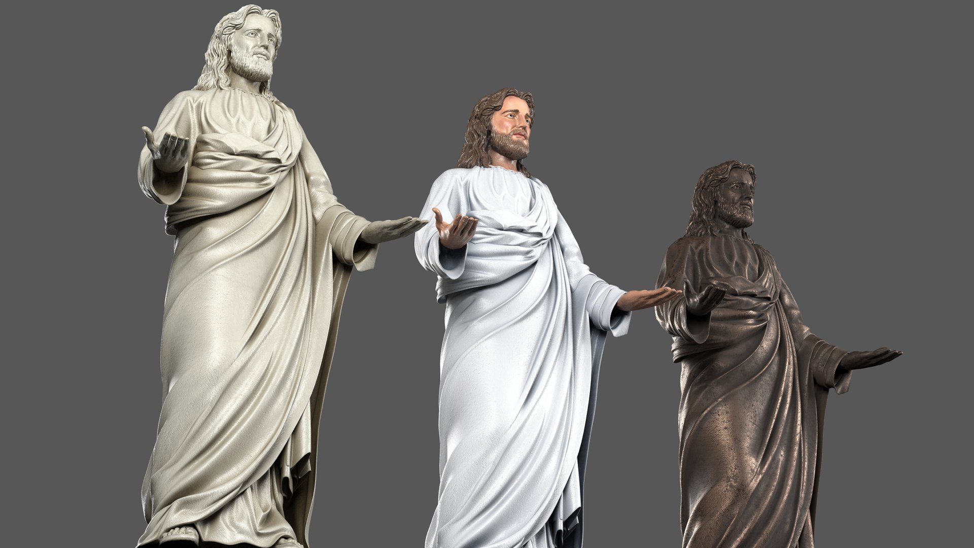 3ds Max Jesus Statue