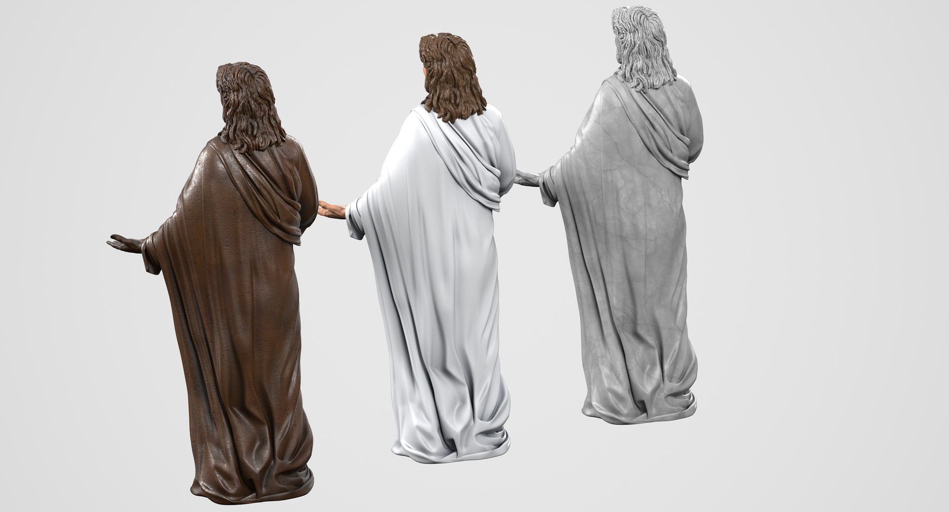 3ds max jesus statue