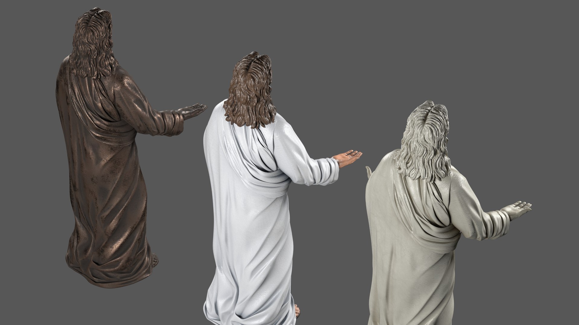 3ds Max Jesus Statue