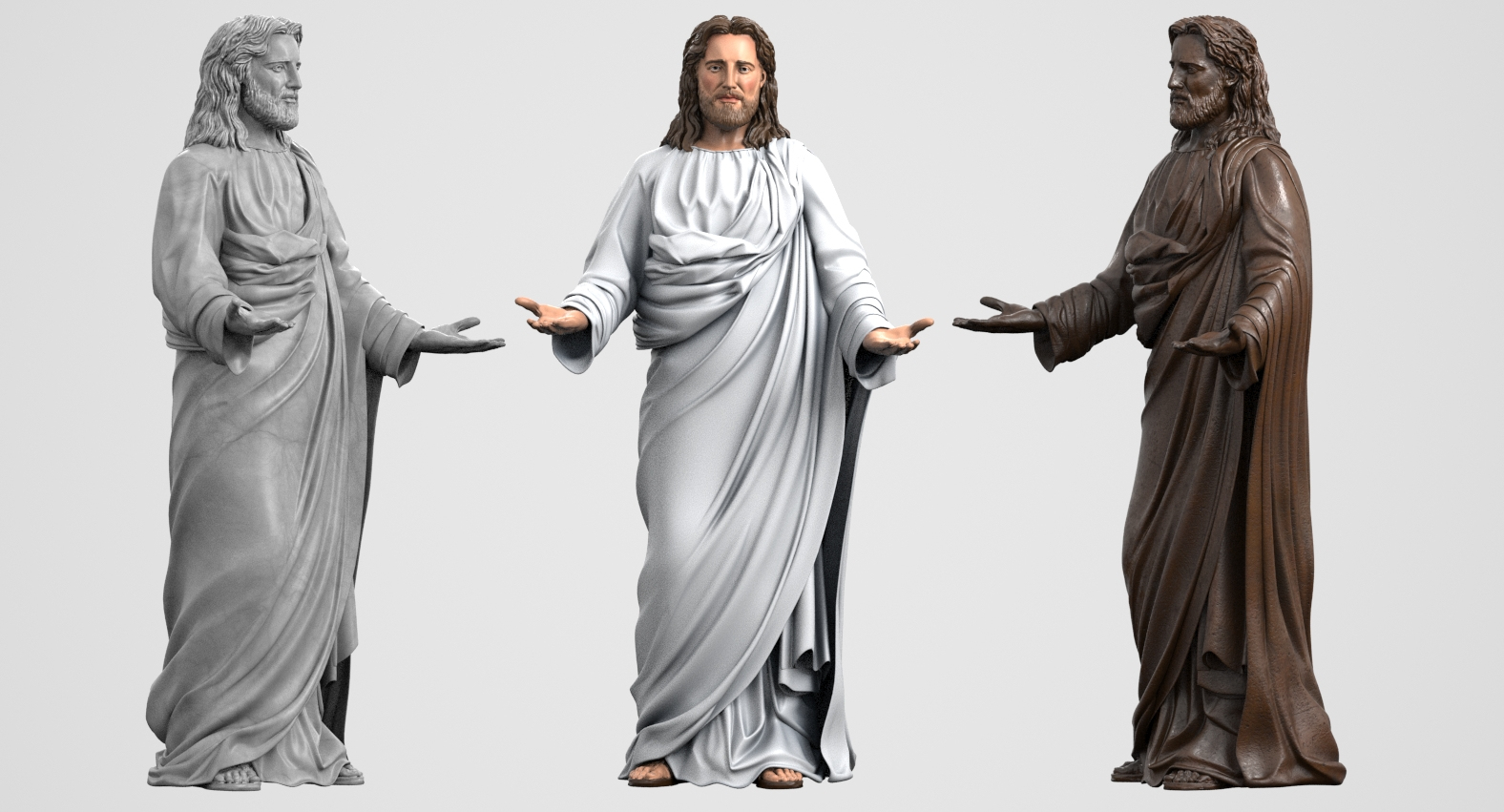 3ds max jesus statue
