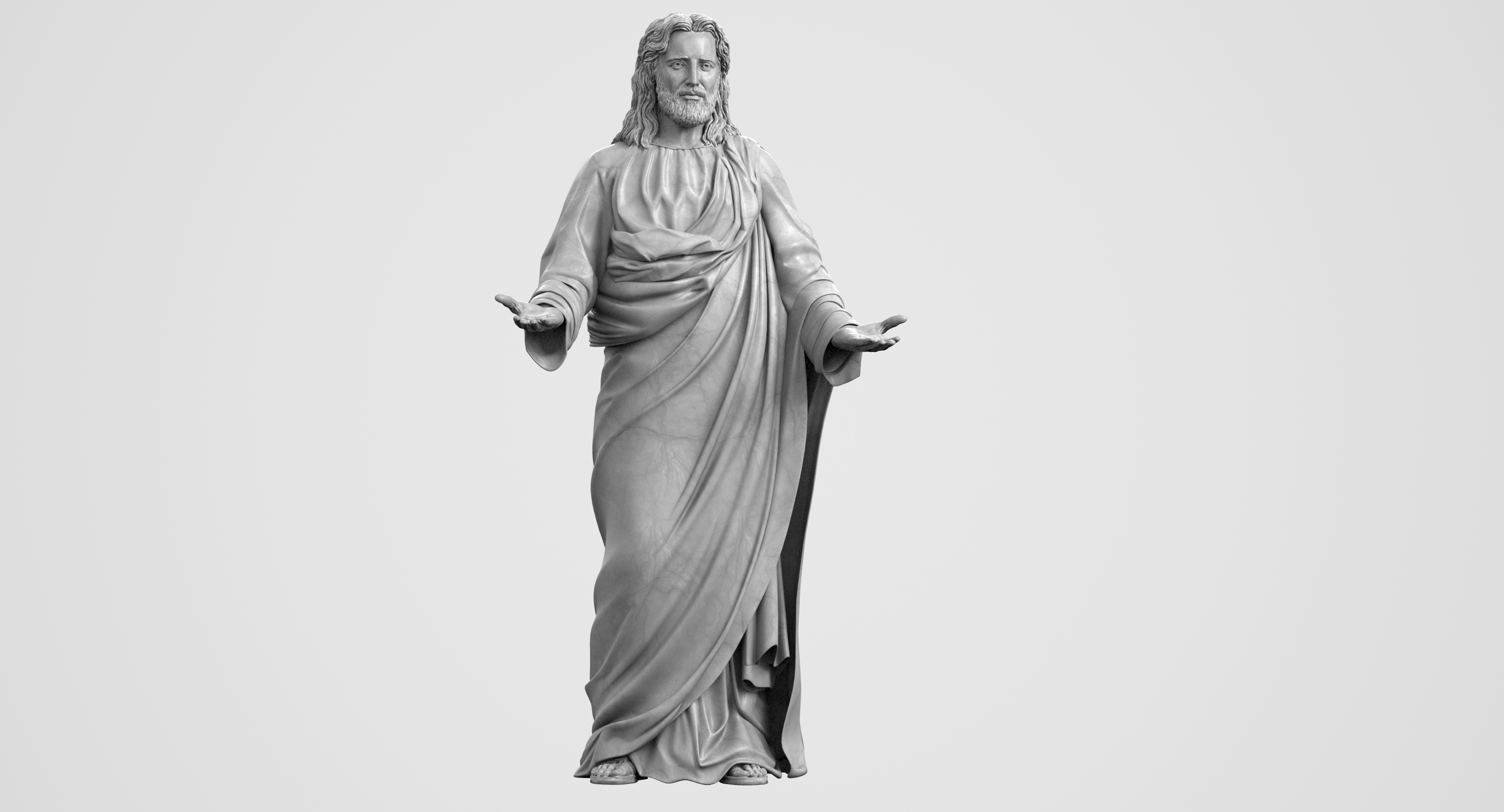 3ds max jesus statue