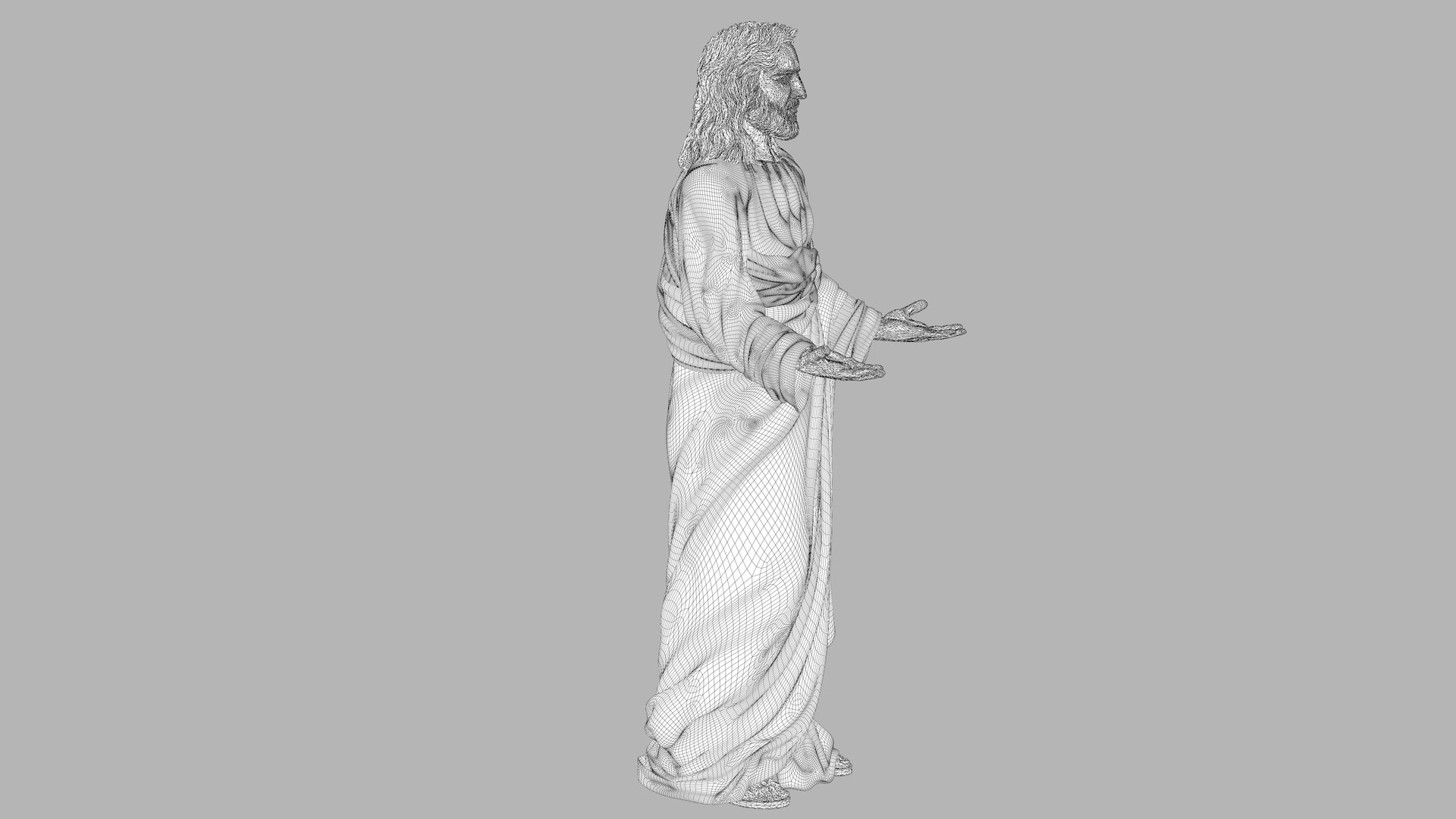3ds Max Jesus Statue