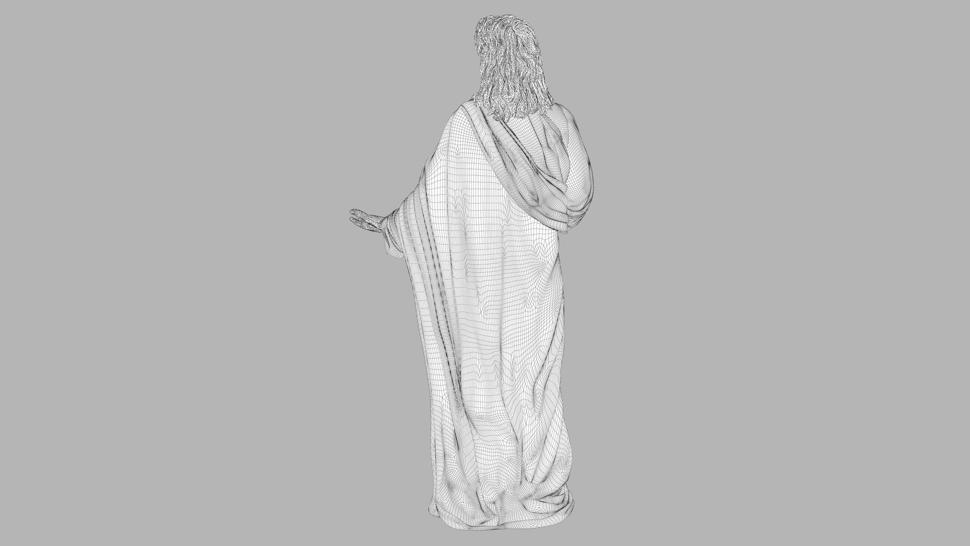 3ds Max Jesus Statue