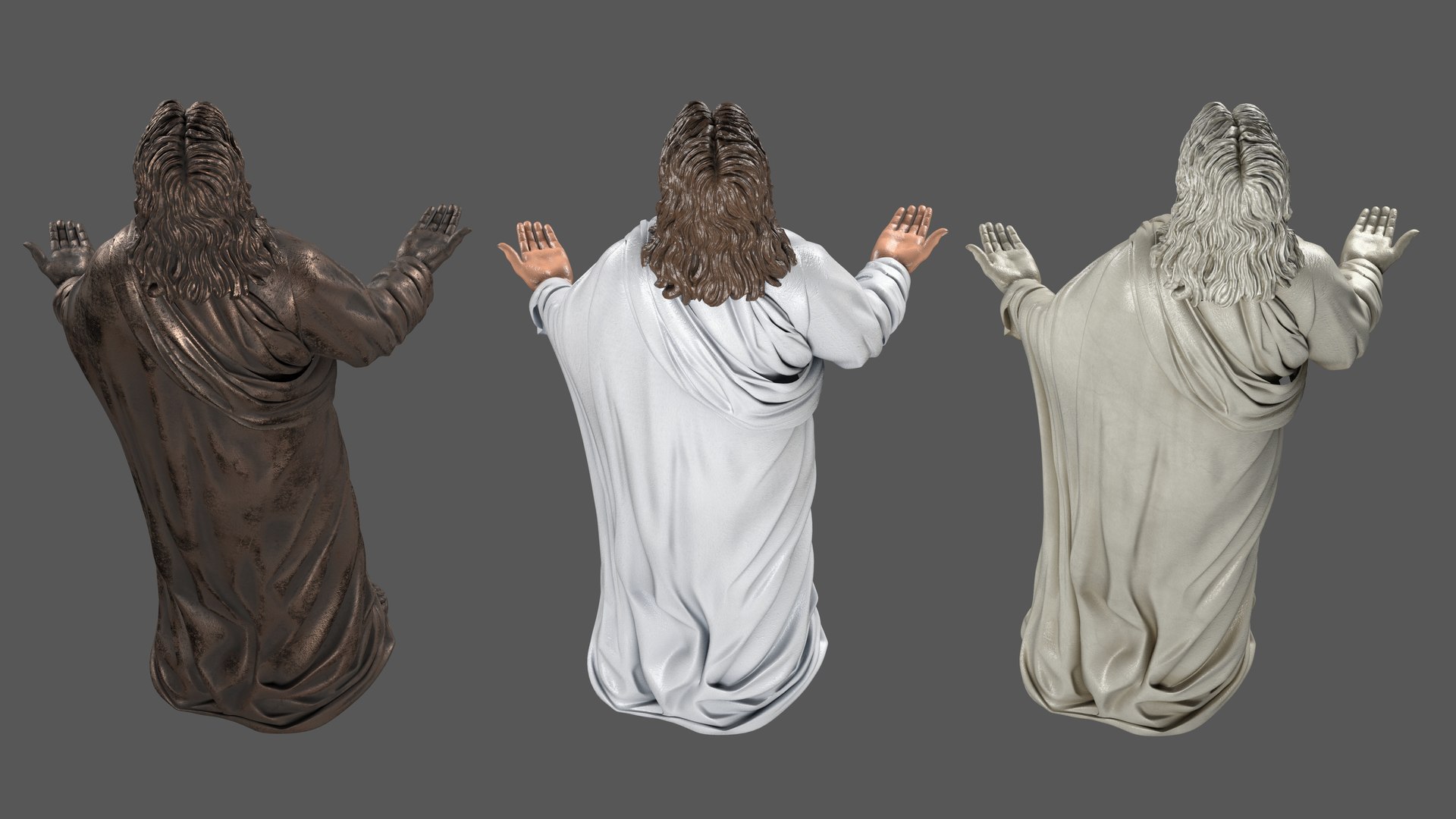 3ds Max Jesus Statue