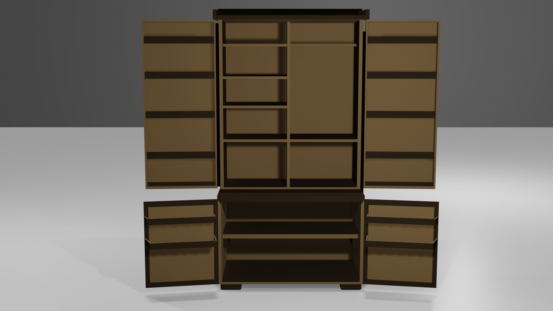 3D Pantry Cabinet Model - TurboSquid 1842212